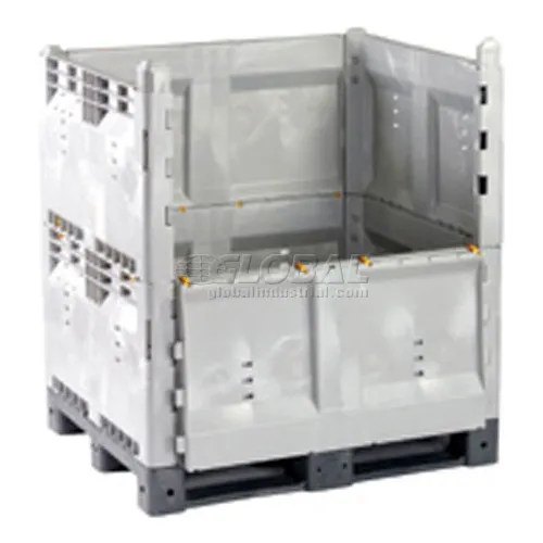 Decade® Plastic Solid Wall Container, 48"L x 40"W x 50"H, 2200 lb ...