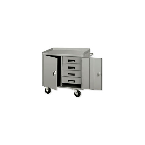 Global Industrial™ Mobile Service Cabinet Bench W/ 4 Drawers, 36"W x 26"D