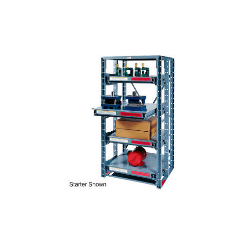 Extra Heavy Duty Roll Out Shelving Add-On, 36"W x 36"D x 62"H, 3 ...