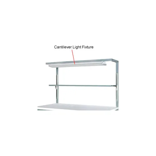 Parent Metal Light Kit W/ Uprights, 60"W x 30"D, Gray