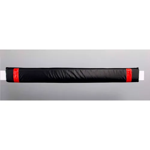 50"W Soft Nylon Gate Arm Cover - Black Cover/Red Tapes - Pkg Qty 6