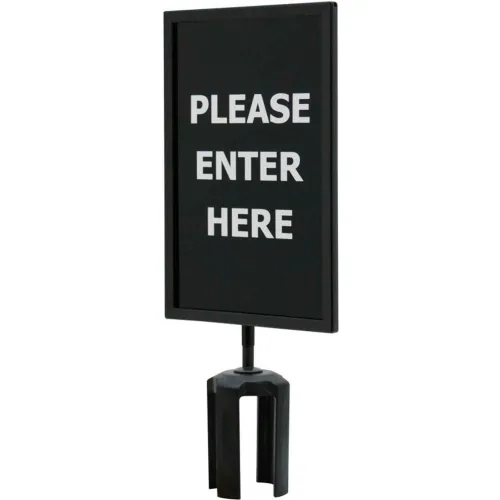 Queueway Acrylic Sign, Double Sided, "Please Enter Here", 7"Wx11"H ...