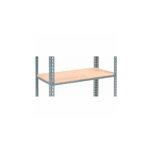 Global Industrial Single Rivet Additional Shelf, 48"W x 18"D, Wood Deck ...