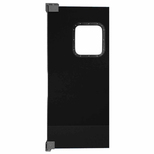 Chase Doors Light to Medium Duty Service Door Single Panel Black 3' x 7 ...