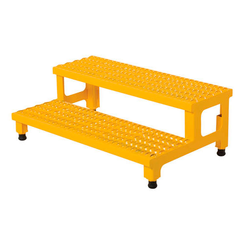 ASP-36 Adjustable Height Step Stand, Carbon Steel 36"W x 24"L