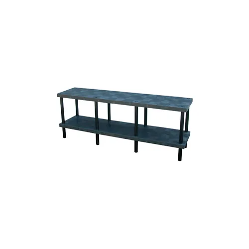 Plastic Workbench w/ Solid Top, 96"W x 24"D, Black