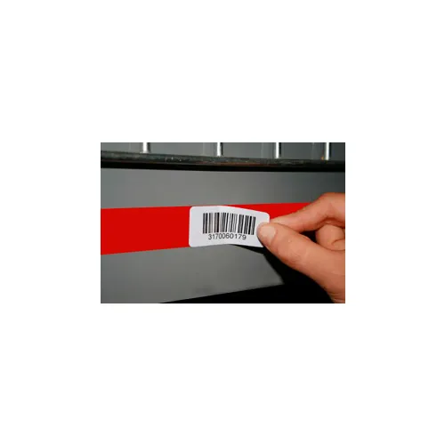 Economy Rack Placard Label Holder, 3" X 100 Ft. Roll - Red - Pkg Qty 6
