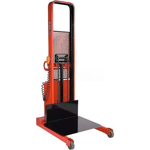 Wesco® Battery Powered Lift Truck 261076 1500 Lb. Cap. 80"H 24" x 24 ...
