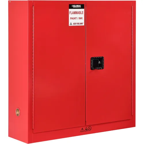 Global Industrial™ Paint & Ink Storage Cabinet - 24 Gallon - Manual ...