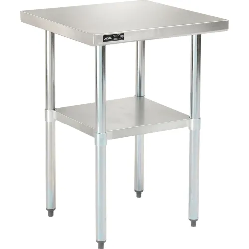 Global Industrial™ 430 Stainless Steel Table, 30 x 30", Undershelf