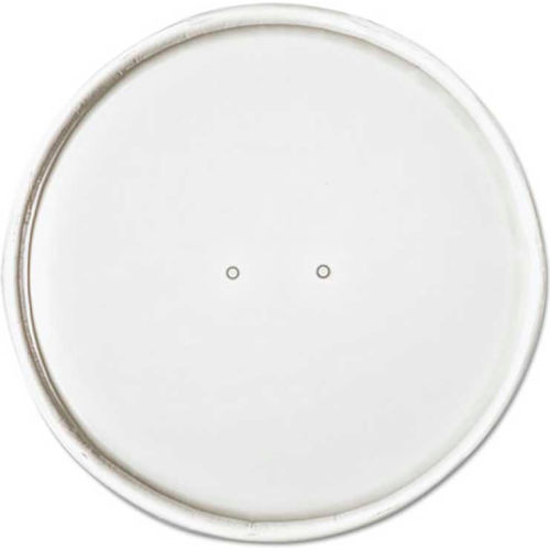 Dart® Paper Lids for 16 Oz. Food Containers, White, Vented, 3.9" Dia ...