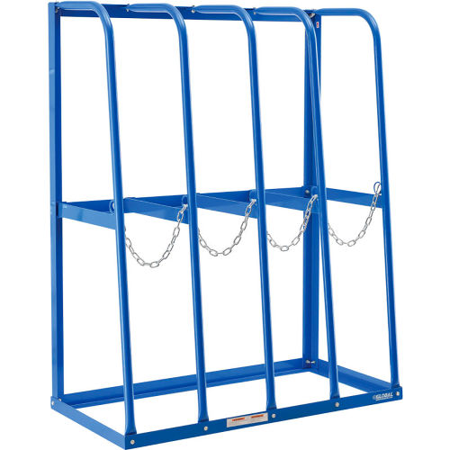 Global Industrial™ Vertical Bar Storage Rack, 4 Bays, 48"Wx24"Dx60"H ...