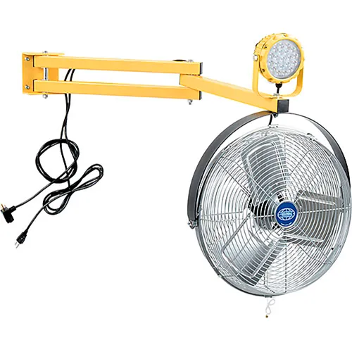 Global Industrial™ LED Dock Light w/ 40"L Arm & Fan, 40W, 4900 Lumens ...