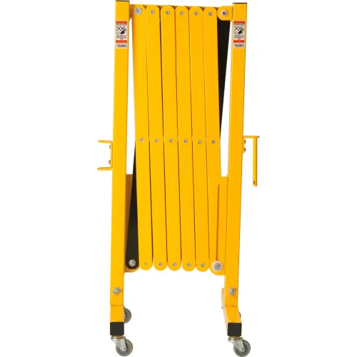 Global Industrial™ Portable Folding Safety Barrier with Casters