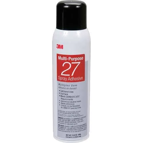 3M™ Multi-Purpose 27 Spray Adhesive, 20 Fl Oz Can, Net Weight 13.05 Oz ...