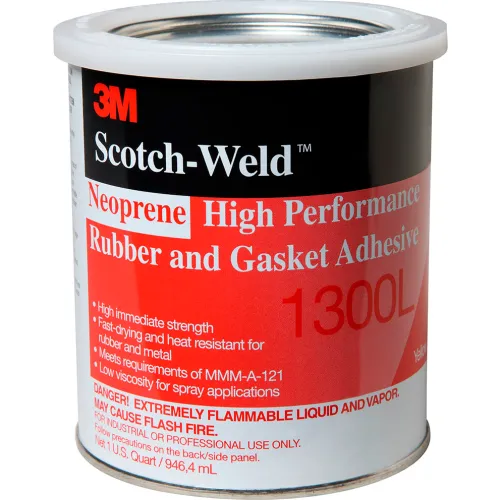 3M™ Neoprene High Performance Rubber & Gasket Adhesive 1300L, 1 Quart ...