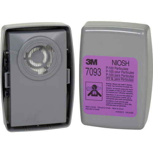 3M™ 7093 Particulate Filter, P100, 6 Pairs/Box