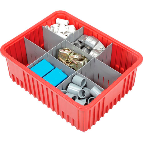Global Industrial™ Plastic Dividable Grid Container - DG93080, 22-1/2"L ...