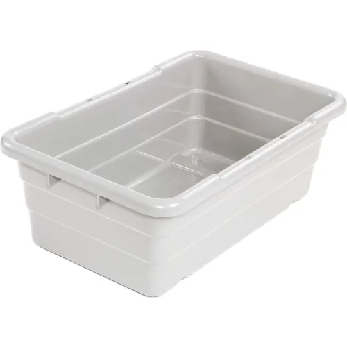 Global Industrial™ Plastic Cross Stack Nest Tote Tub, 25-1/8"L x 16"W x ...