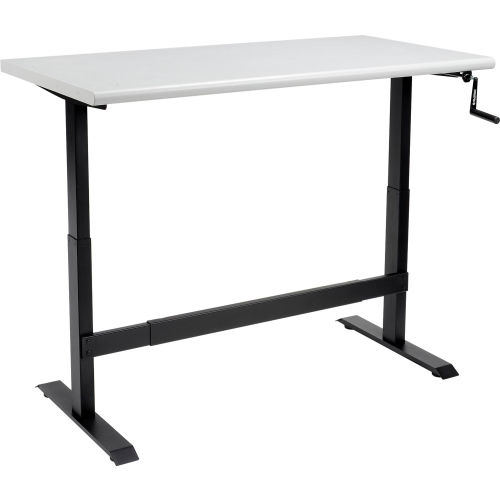 Global Industrial™ Hand-Crank Adjustable Height Workbench, Laminate ...