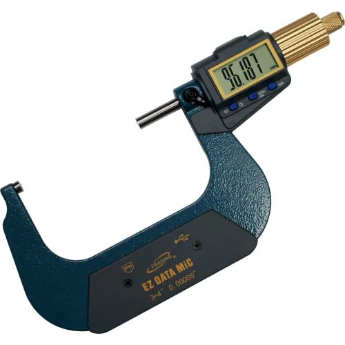 iGAGING Digital Micrometer w/ Alloy Gold Anodized Friction Thimble & 4 ...