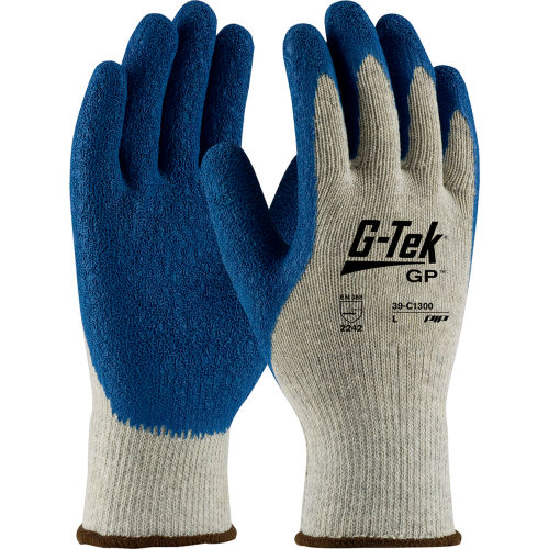 PIP Latex Coated Cotton Gloves, Large - 12 Pairs/Pack