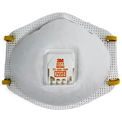 3M™ 8511 N95 Disposable Respirator w/ Exhalation Valve, 10/Box - Zuma