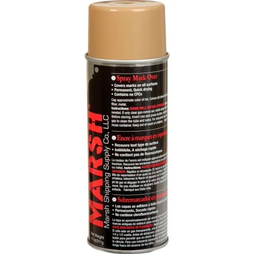 Marsh® Spray Markover Ink, Tan, 11 Oz., 12/Pack - Pkg Qty 12