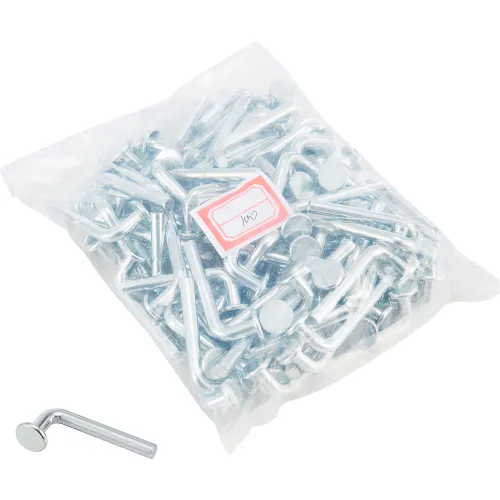 Global Industrial™ Universal Pallet Rack J Bolt Drop Pin, Pkg Qty 100