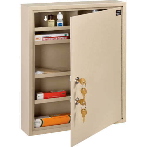 Global Industrial™ Medical Security Cabinet w/Double Key Locks, 14"Wx3 ...