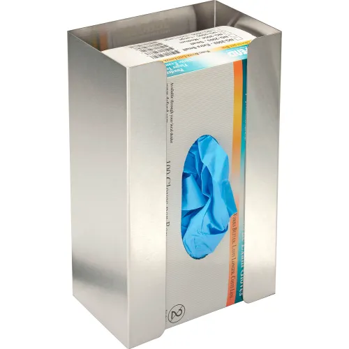 Global Industrial™ Single Stainless Steel Glove Box Holder, 6-1/4"W x 4 ...