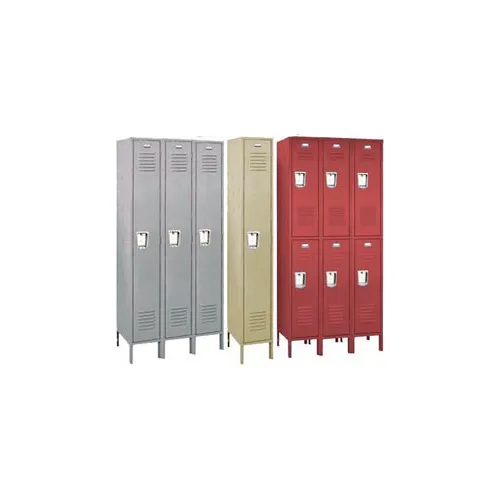 Penco® Vanguard 2-Tier 2 Door Locker, Recessed Handle, 12"W x 12"D x 78 ...