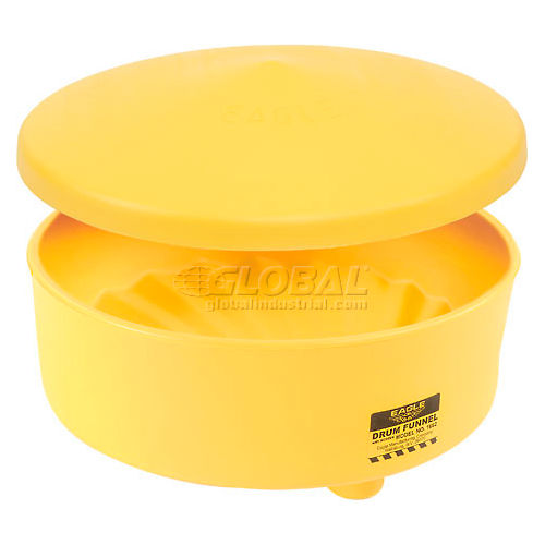 Eagle 1664 Oversized Drum Funnel Cover - Yellow