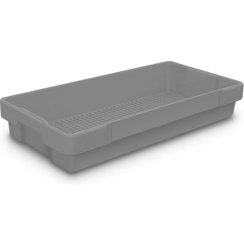 Plastic Utility Tray Gray 26" L X 12-1/2" W X 4-1/2 H - Pkg Qty 5
