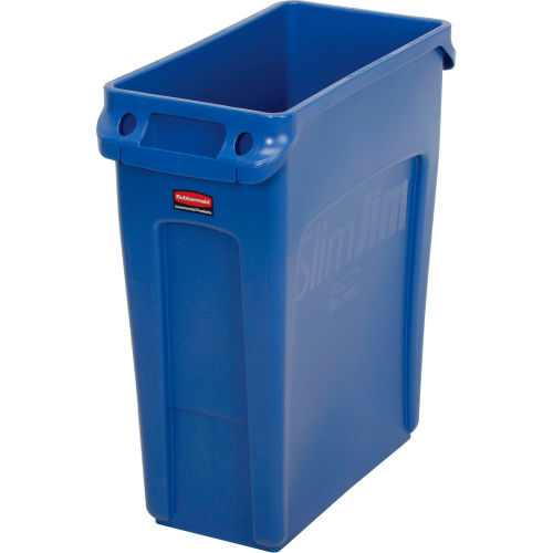 Rubbermaid® Recycling Can, 16 Gallon, Blue