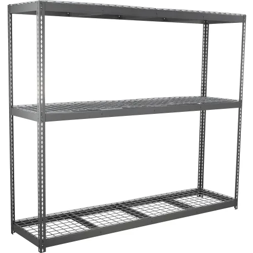 Global Industrial 3 Shelf, Standard Duty Boltless Shelving, Starter, 96 ...