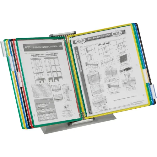 Tarifold® Desktop Organizer Starter Set, 10 Assorted Color Pockets