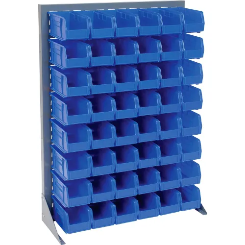 Global Industrial™ Singled Sided Louvered Bin Rack 35 x 15 x 50 - 48 ...