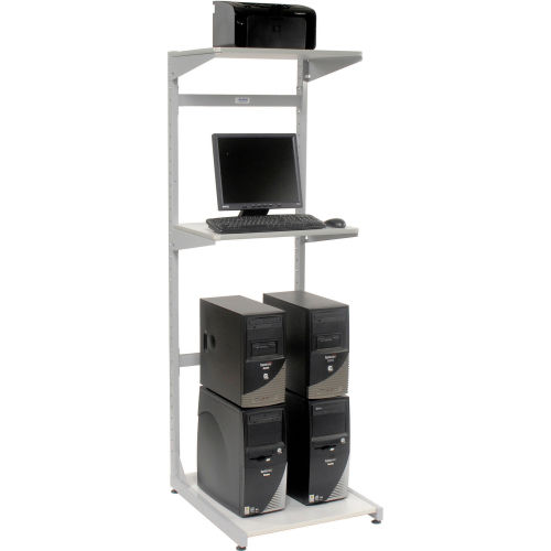 Global Industrial™ 24" Computer Server Station, 24"W x 30"D x 74"H ...