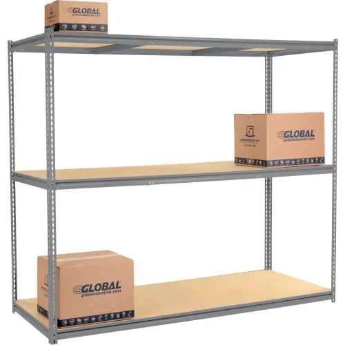 Global Industrial 3 Shelf High Cap Boltless Shelving Starter 96w X
