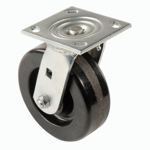 Global Industrial™ Heavy Duty Swivel Plate Caster 6" Plastic Wheel 800 ...