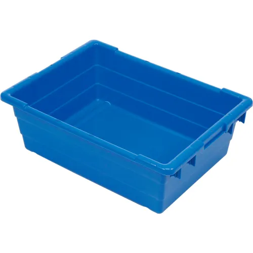 Quantum Cross Stack Nest Tub TUB2417-8 - 23-3/4 x 17-1/4 x 8 Blue - Pkg ...
