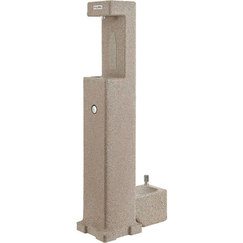 Global Industrial™ Outdoor Bottle Filler with Pet Station, Rotocast ...