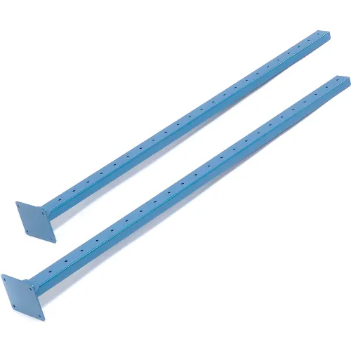 Global Industrial™ Steel Uprights, Blue, 2/Pack