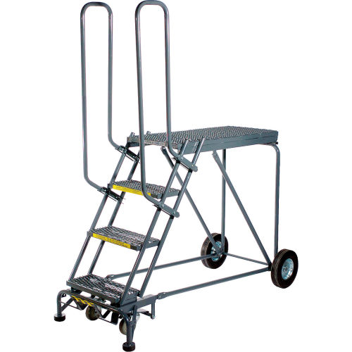 3 Step Steel Climbing Stock Picking Ladder, 600 lb. Capacity - RLS3