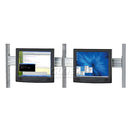 Global Industrial™ Flat Panel Monitor Track For 48" LAN Station