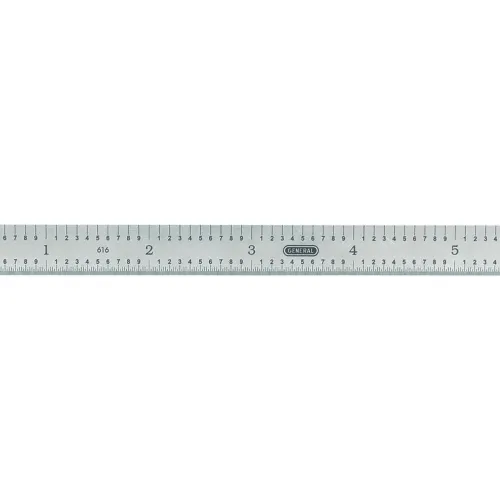 General Tools Precision 6" Flexible Stainless Steel Ruler, 5R Graduations