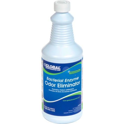 Global Industrial™ Bacterial Enzyme Odor Eliminator, 1 Quart Bottle, 6/Case