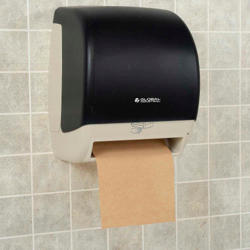 Global Industrial™ Automatic Paper Towel Roll Dispenser, Smoke Gray/Beige Global Industrial™ Automatic Paper Towel Roll Dispenser, Smoke Gray/Beige