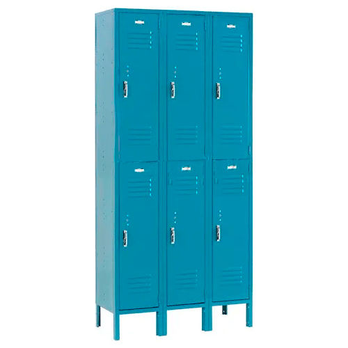Global Industrial™ Paramount® 2-Tier 6 Door Locker, 12"Wx15"Dx36"H ...